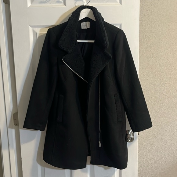 LOFT | Jackets & Coats | Nwot Size Small Black Wool Coat From Loft ...